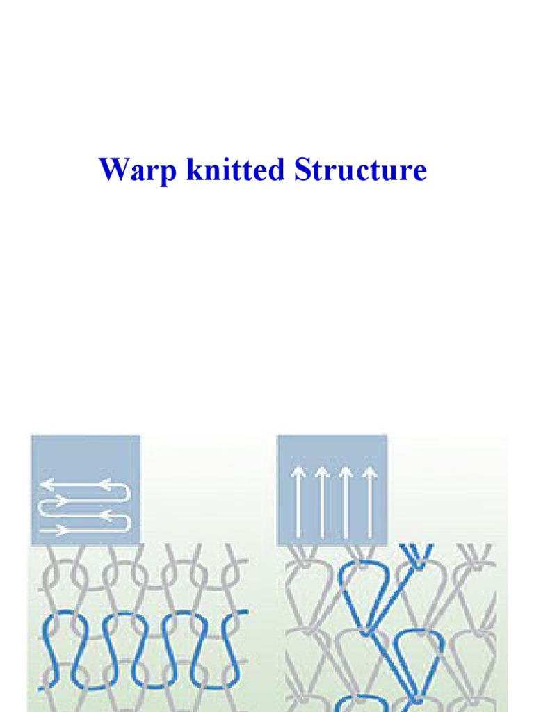 Warp Knitting Structure | PDF | Knitting | Basic Knitted Fabrics