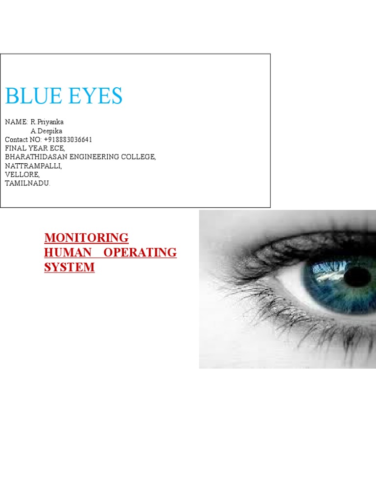 Blue Eyes: Monitoring Human Operating System | PDF | Bluetooth ...