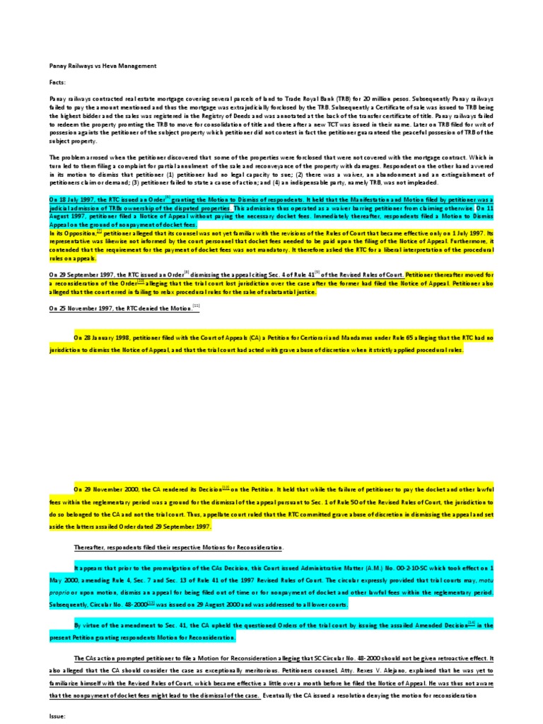 Retroactive Application of Procedural Rules Case Digest | PDF ...