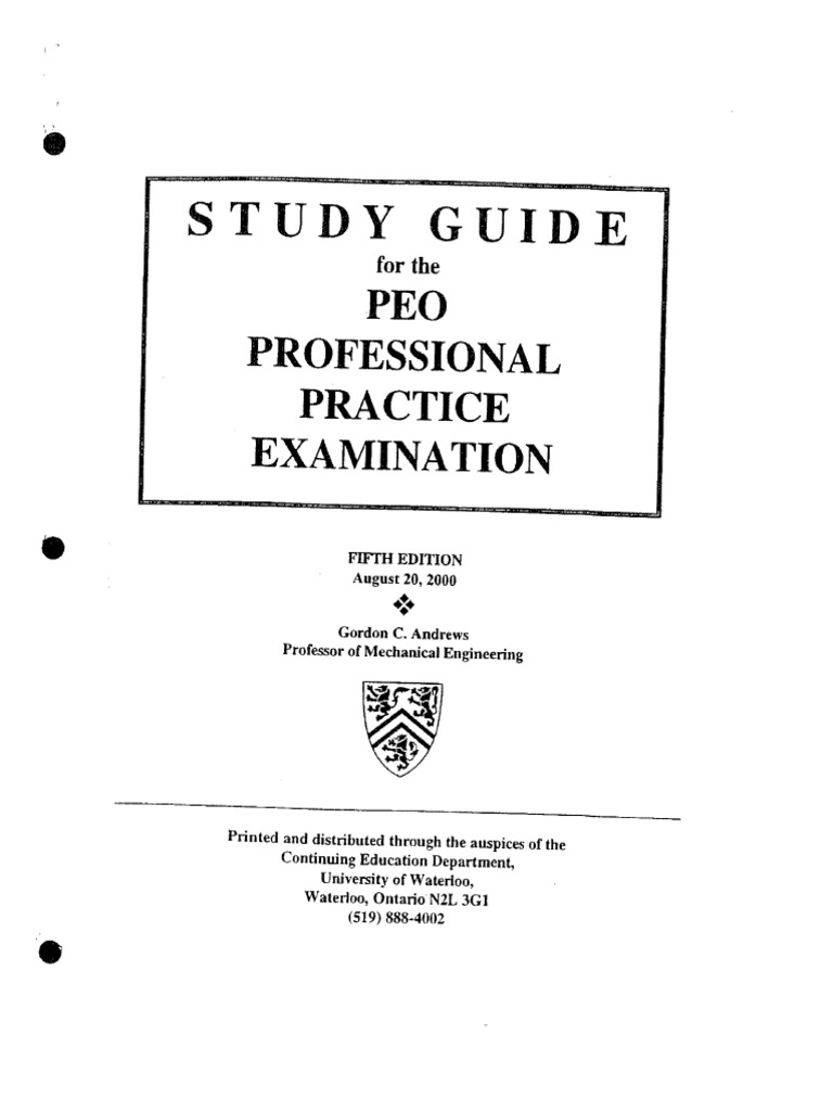Study Guide For PEO Exam | PDF