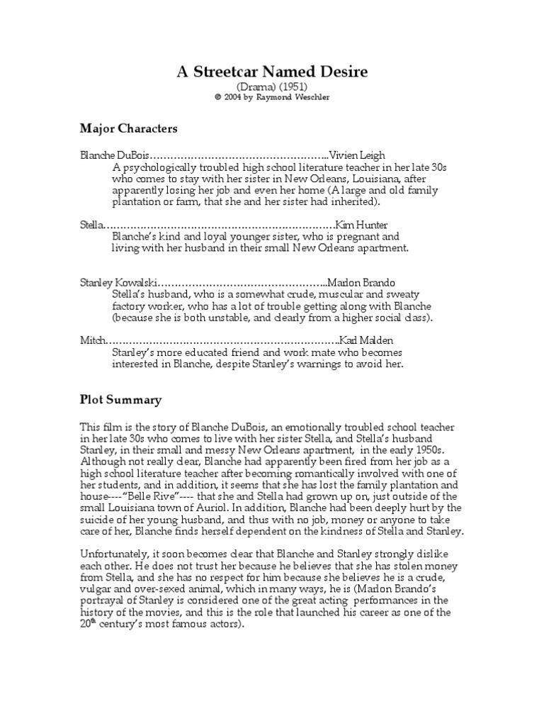 A Streetcar Named Desire PDF | PDF