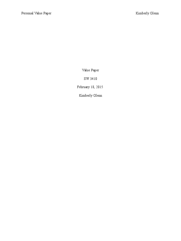 Personal Values in Social Work Practice | PDF | Social Work | Love