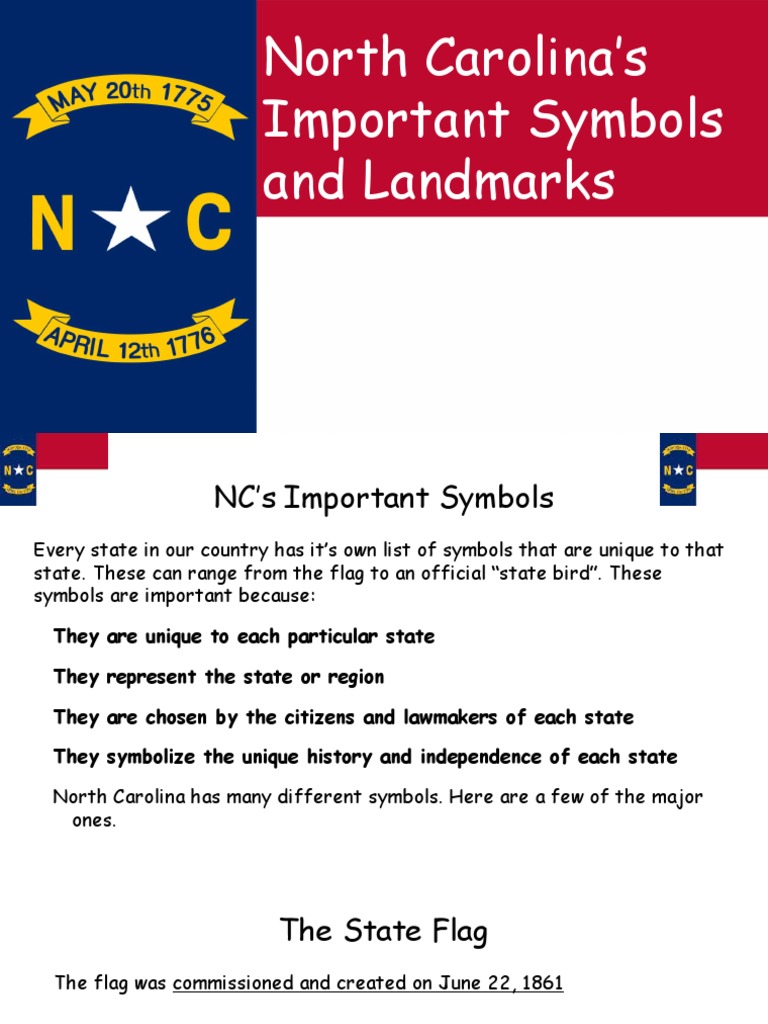NC Symbols and and Landmarks | PDF | North Carolina | Gemstone
