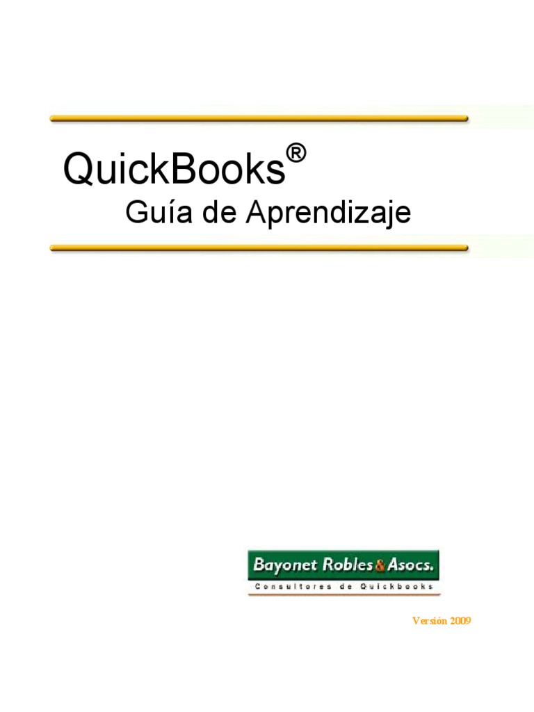 QuickBooks - Guia de Aprendizaje - v2009 | PDF | Devengo | Contabilidad