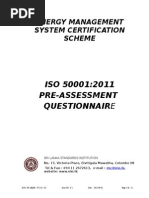 Checklist Audit ISO 50001 | PDF | Audit | Internal Audit