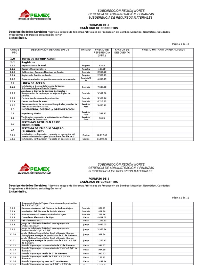 Formato de-9 Ultima Version