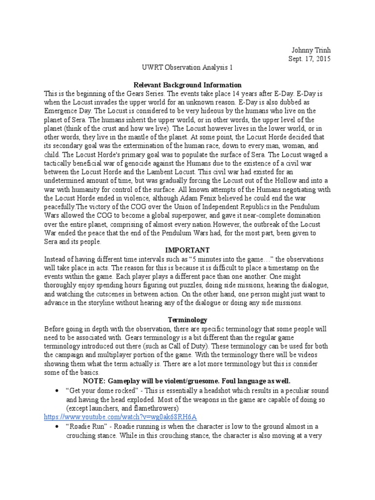 Relevant Background Information | Download Free PDF | Gear | Unrest