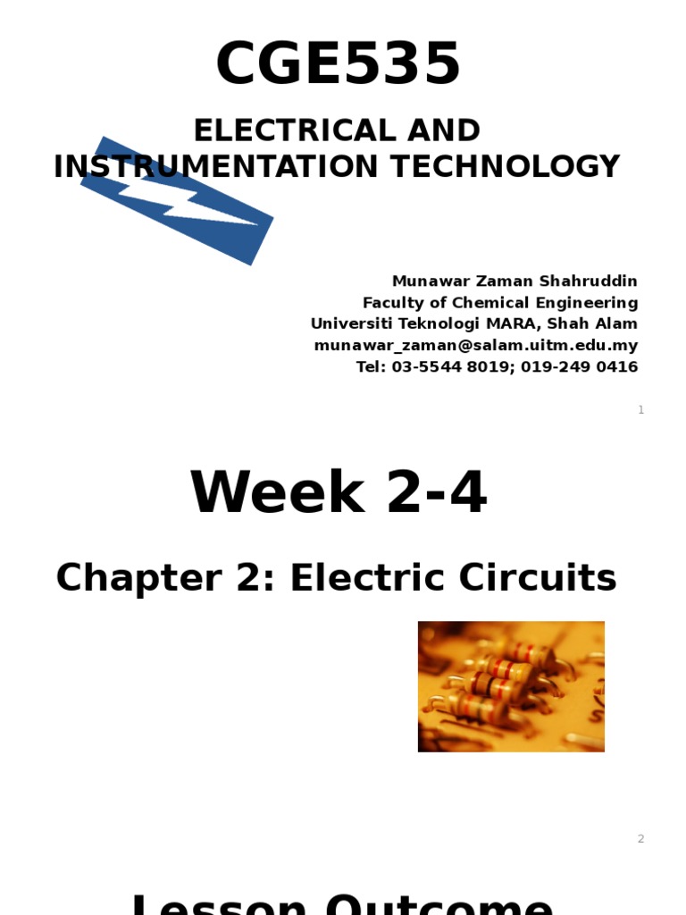Chapter 2 Electric Circuits Pdf Electrical Network Series And