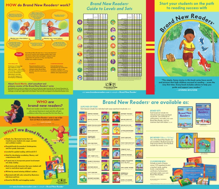 Brand New Readers Brochure | Reading Comprehension | Vocabulary