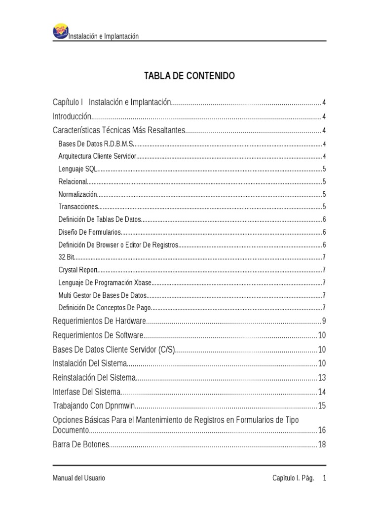 Datapro Manual | Descargar gratis PDF | Tabla (base de datos ...