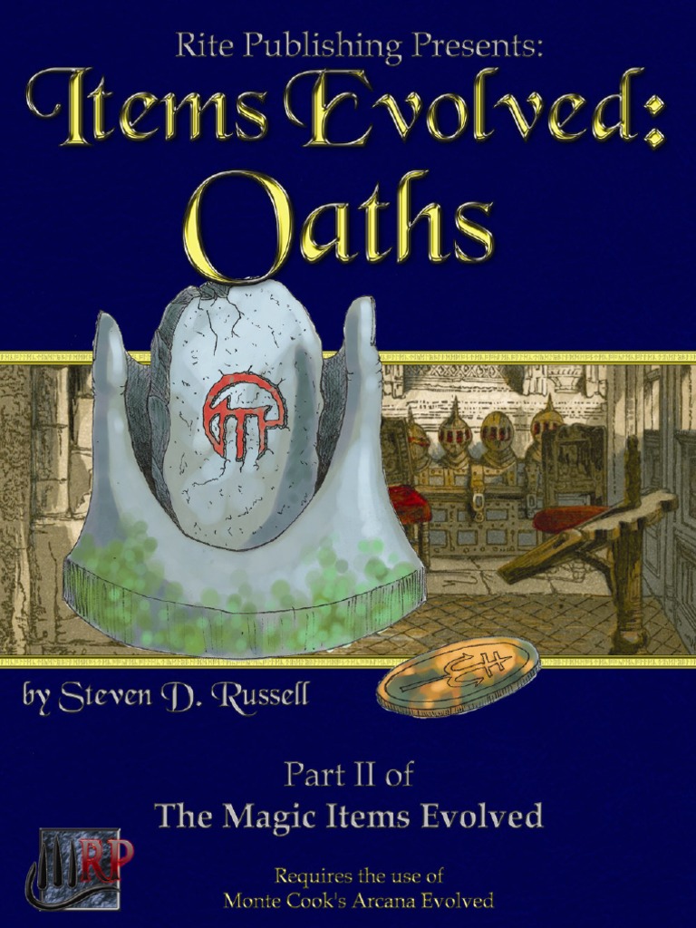 Arcana Evolved - Items Evolved 2 - Oaths | PDF | Derivative Work ...