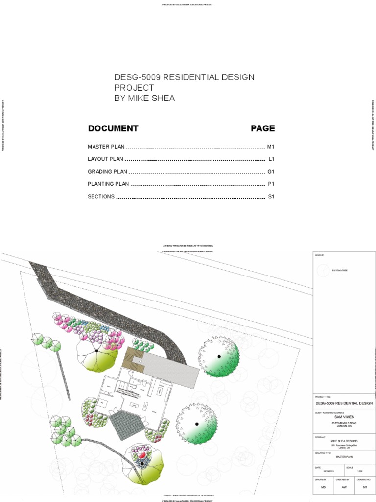 Residential Landscape Design Plans | PDF | Flora | Plants