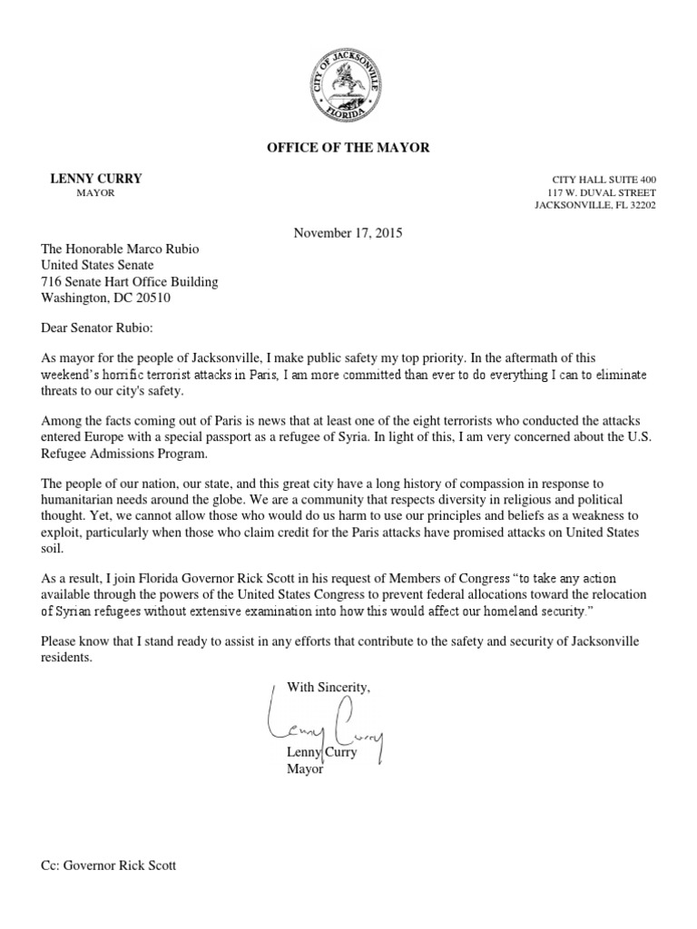 Syrian Letter To Rubio | PDF