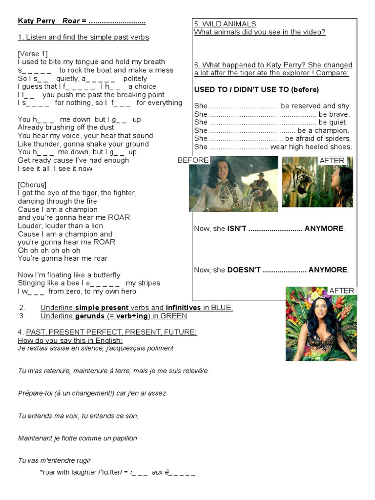Katy Perry's "Roar": Lyrics & Analysis | PDF | Grammar