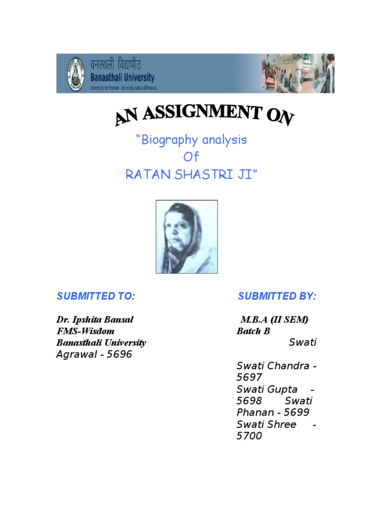 Biography Analysis | Download Free PDF | Mahatma Gandhi