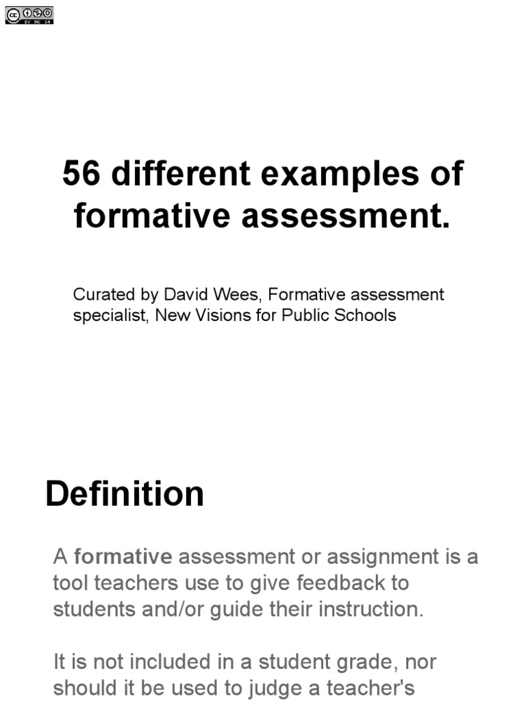 56 Formative Assessment Examples | PDF | Educational Assessment ...