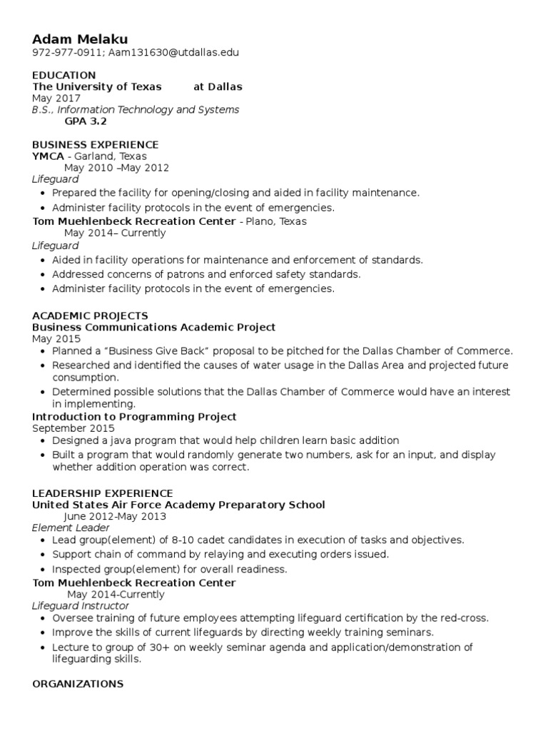 Professional Resume | PDF