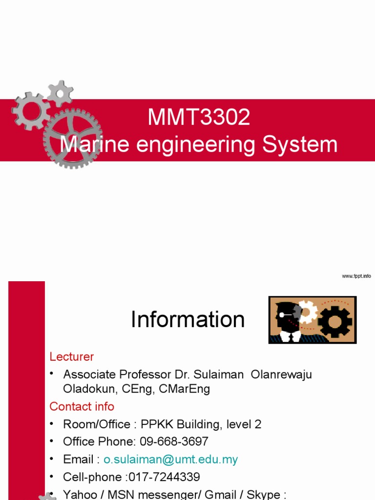 Marine Engineering System Course Briefing - 2014 | PDF | Marine ...