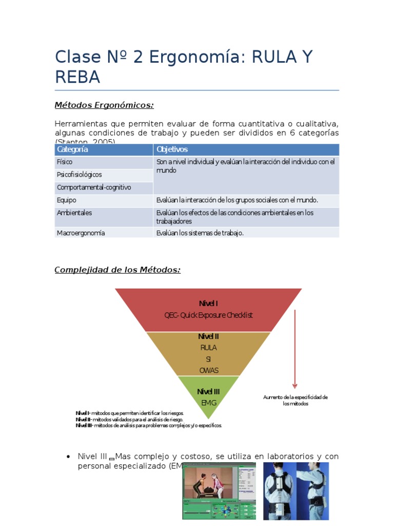 Análisis ergonómico de puestos de trabajo mediante los métodos RULA y ...