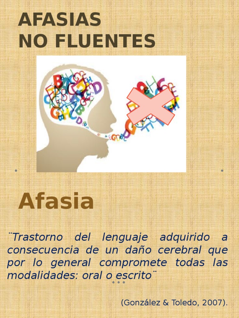 Afasia No Fluente 1 | PDF | Afasia | Desórdenes neurológicos