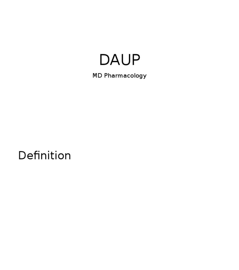 DAUP | PDF