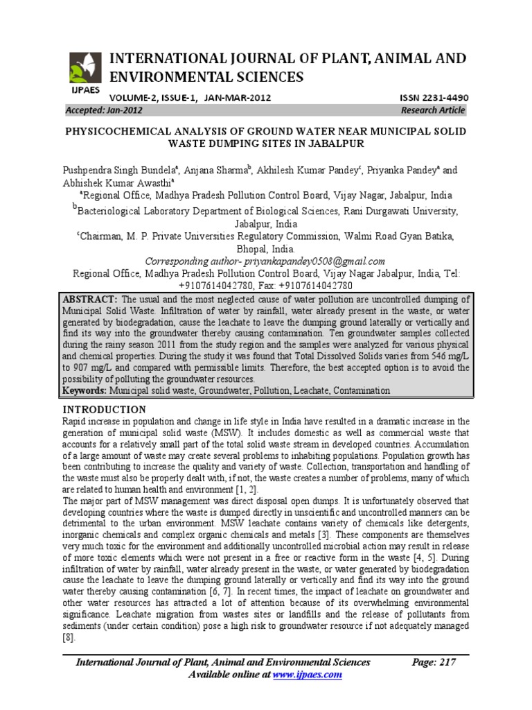 Water Quality Analysis PDF | Water Resources | Water