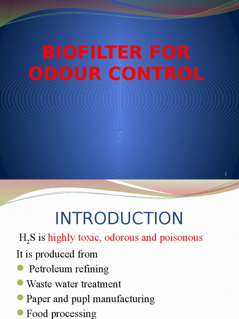 Biofilter For Odour Control | PDF | Environmental Technology | Chemistry