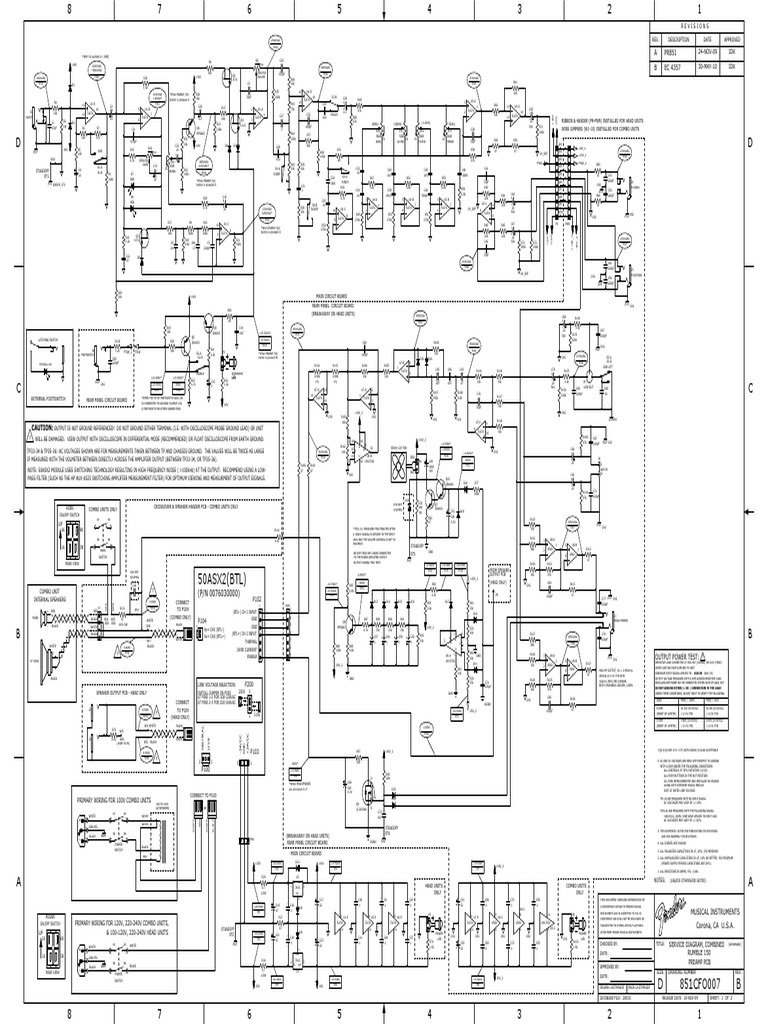 Adi Final Icepower 50asx2 Rumble 150 2010 Schematic Rev-B | PDF ...