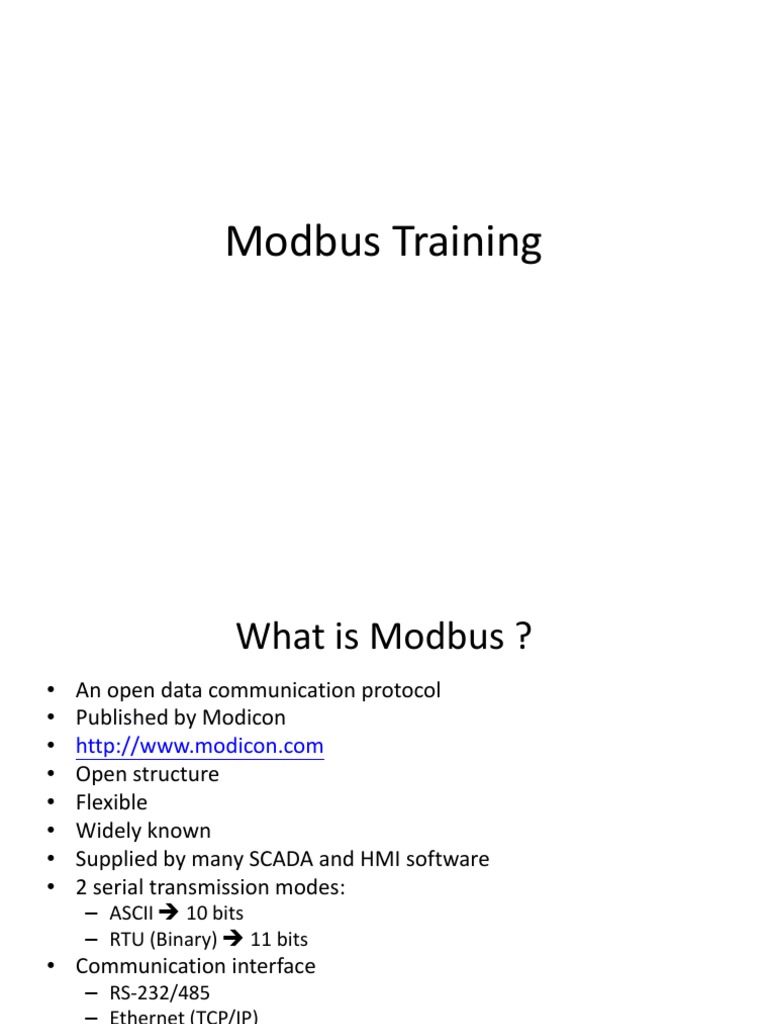 Modbus Training | PDF | Web Server | Internet & Web