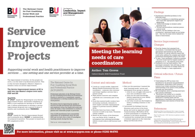Sip Poster - Tom Web | PDF | Social Work | Mental Health Professional