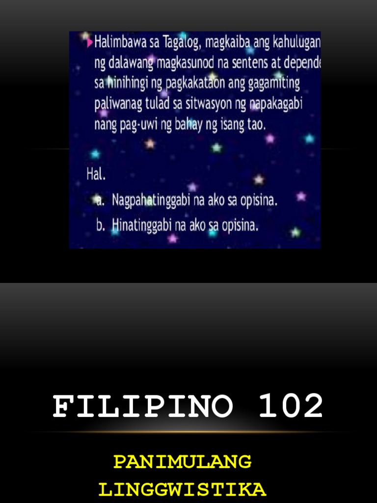 Filipino 102 | PDF