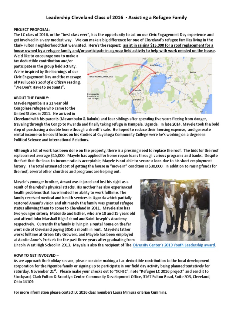 LC2016 - Initiative - Helping A Refugee Family | PDF | Cleveland ...