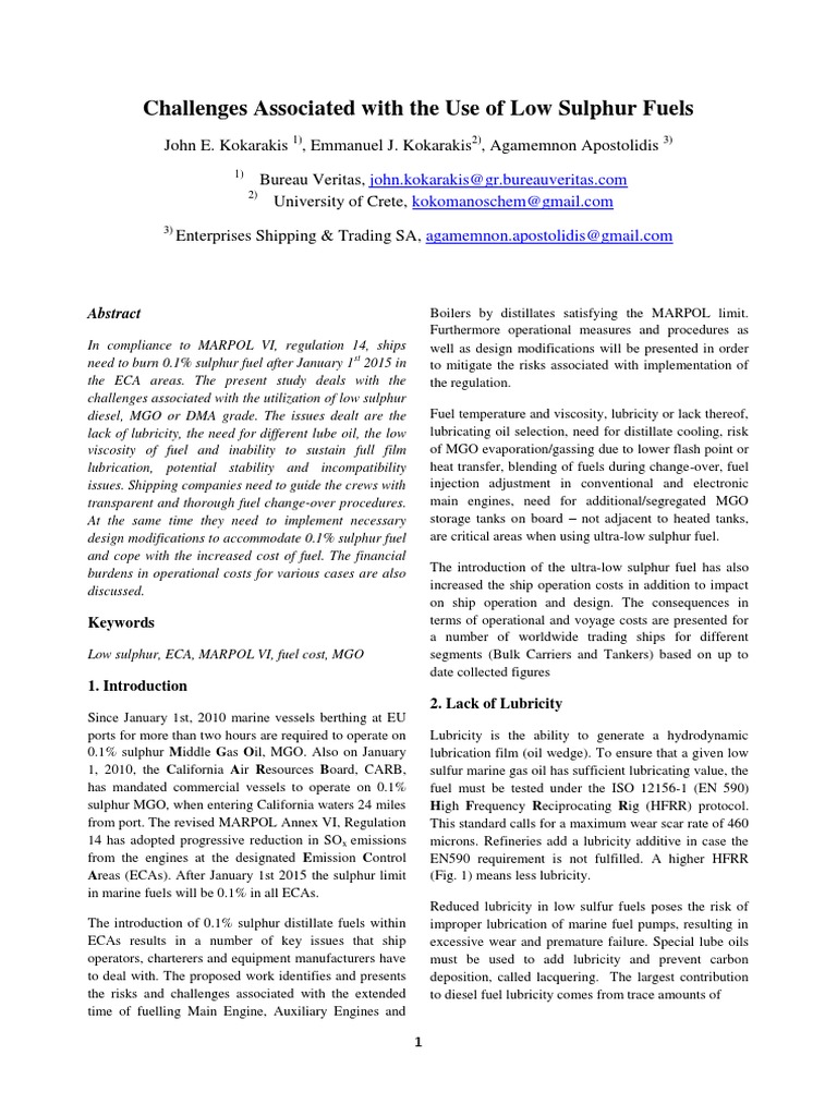 Challenges of Ulsfo | PDF | Fuel Oil | Motor Oil
