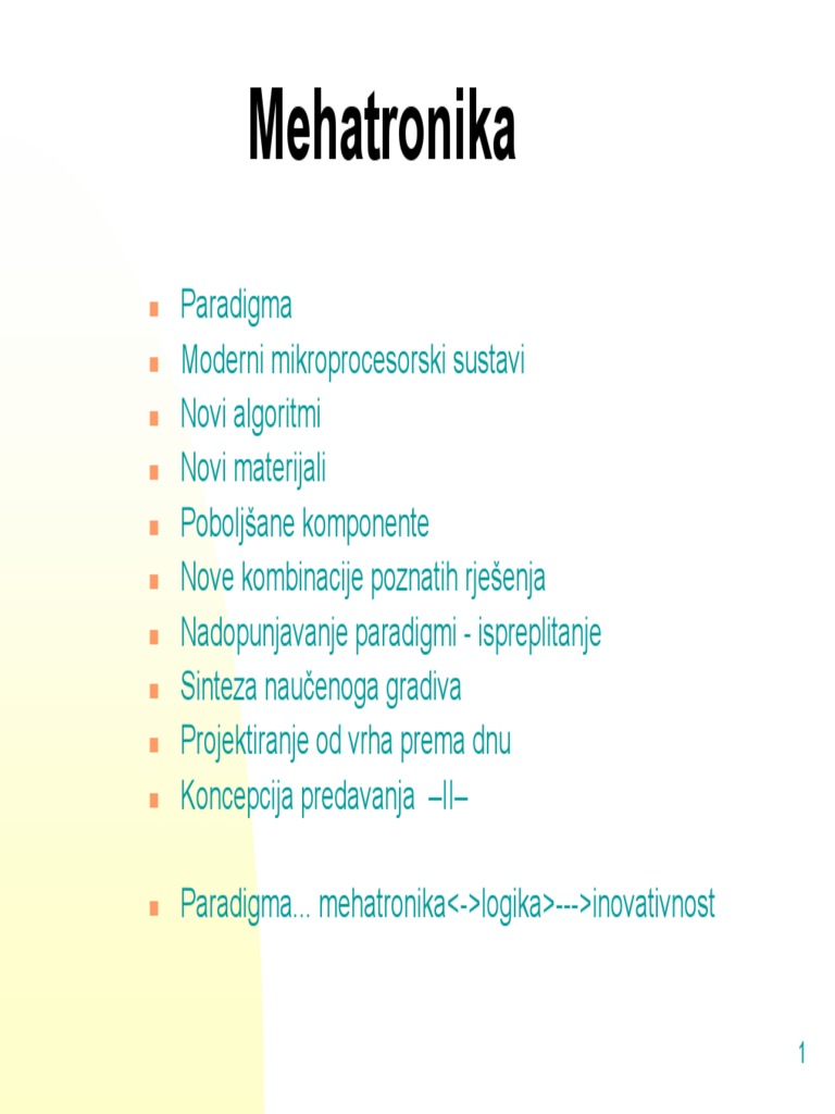 MEHATRONika | PDF