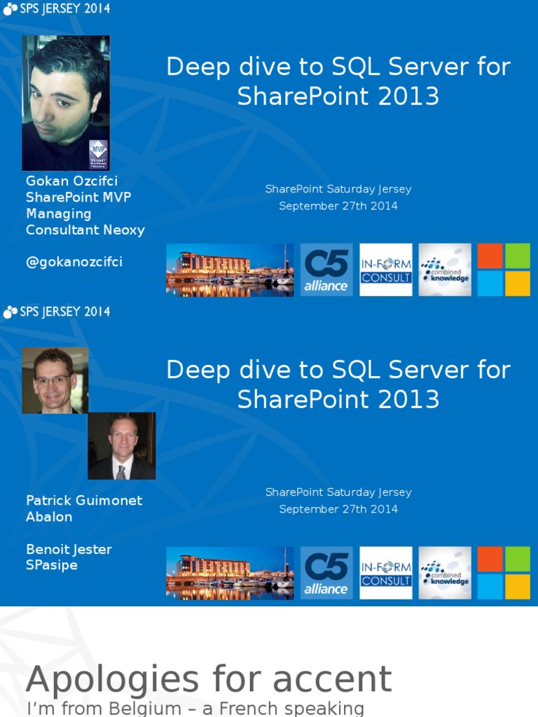 Deep Dive To SQL Server For 2013 SharePoint | PDF | Share Point | Microsoft Sql Server