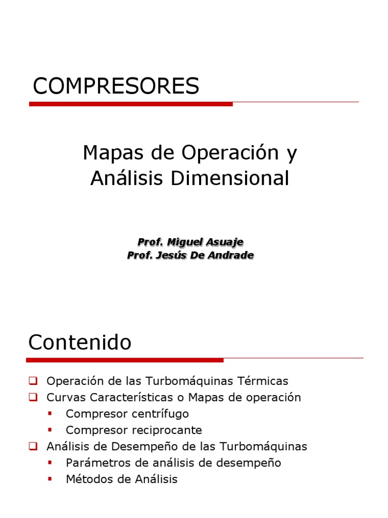 Mapas de Operacion y Analisis Dimensional | PDF | Turbomaquinaria ...