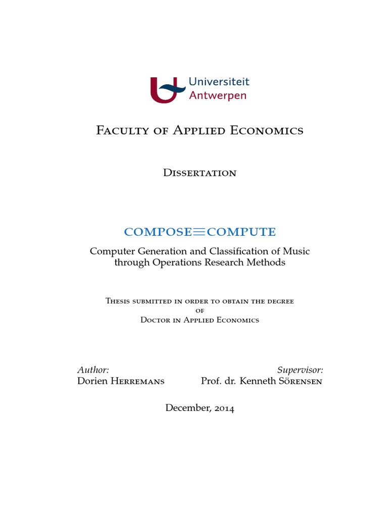Compose Compute - Computer Generation and Classification of Music ...