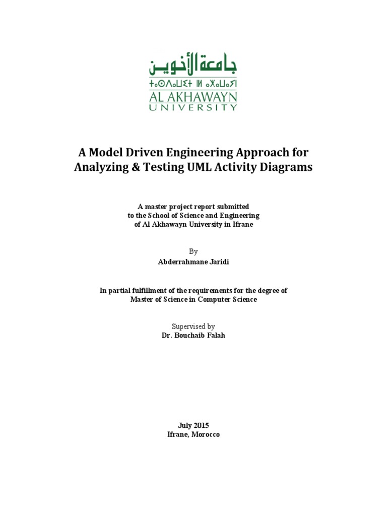 A Model Driven Engineering Approach For Analyzing & Debugging UML Activity Diagrams | PDF ...