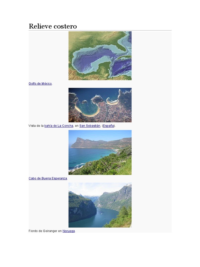 Relieve Costero | PDF | Costa | Pantano