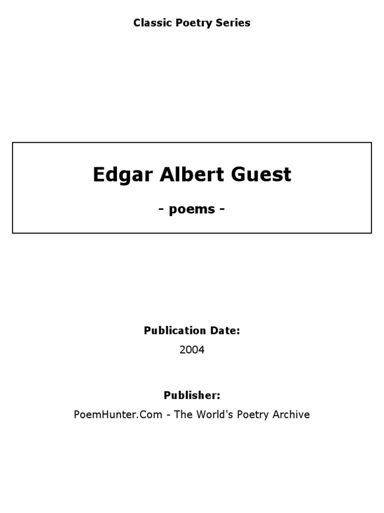 Edgar Albert Guest 2004 9 | PDF