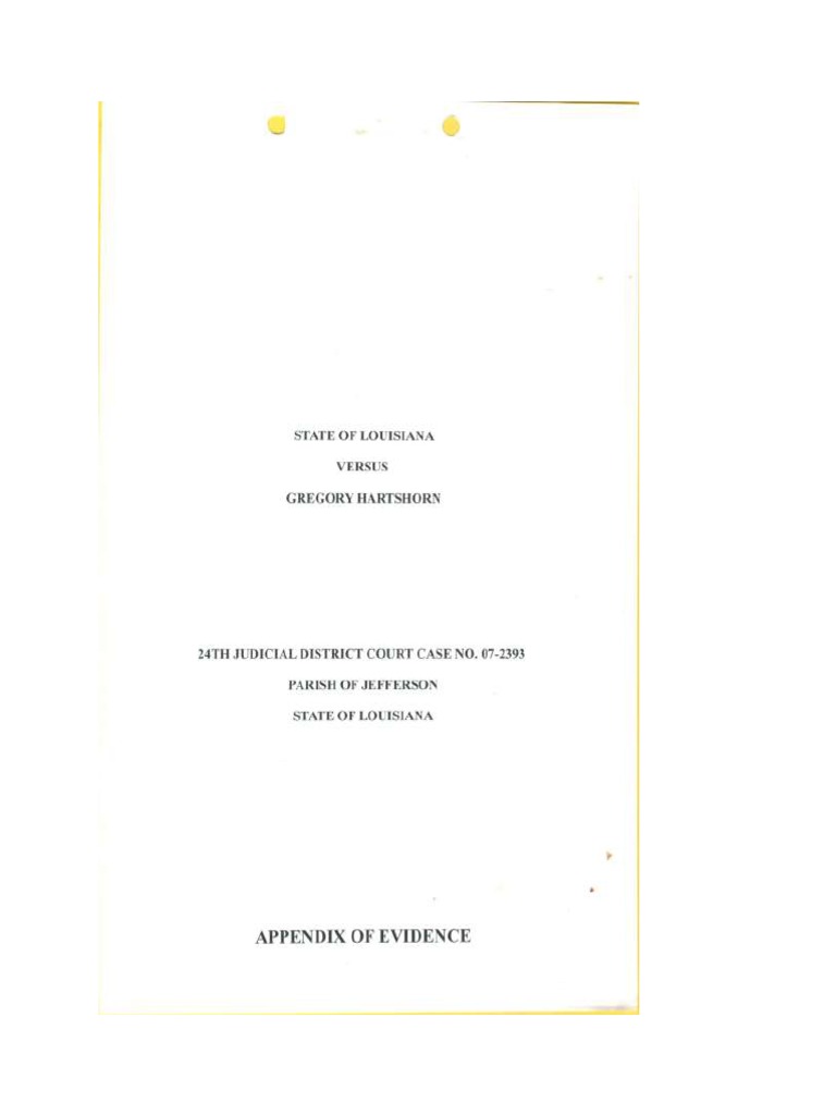 Gregory Hartshorn - Appendix of Evidence | PDF