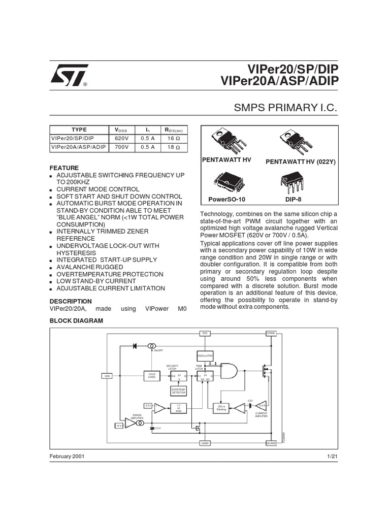 Viper 20 | PDF | Amplifier | Mosfet