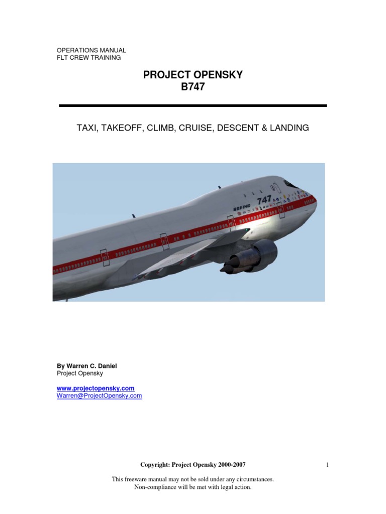 Boeing 747 Operations Manual | Flight Control Surfaces | Flap (Aeronautics)