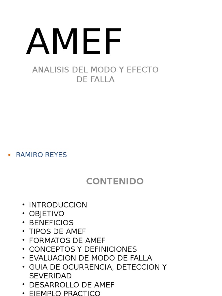 AMEF | PDF | Producto (Negocio) | Calidad (comercial)