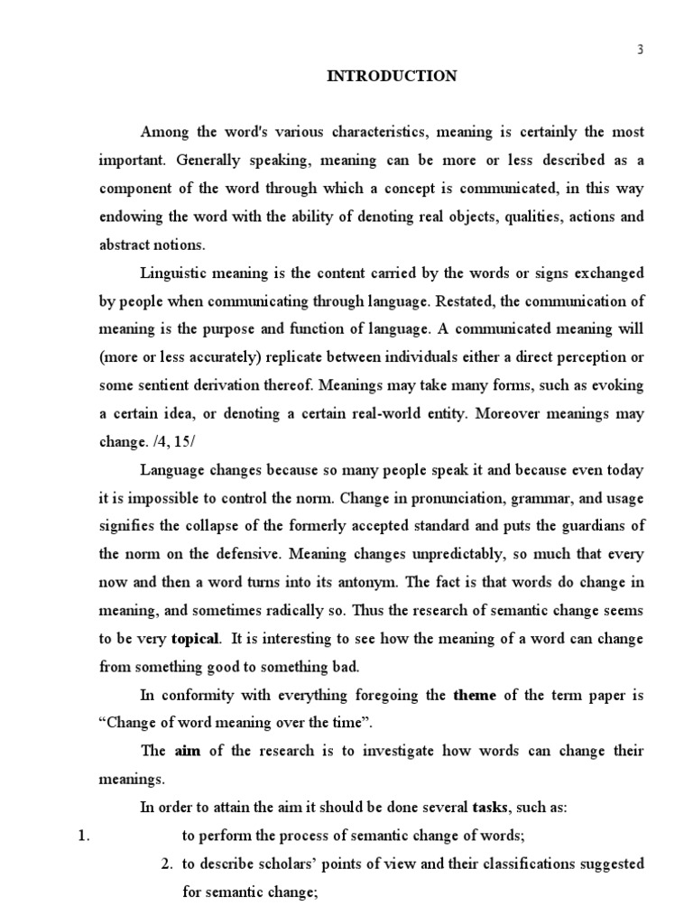 Change of Meaning | PDF | Trousers | Semantics