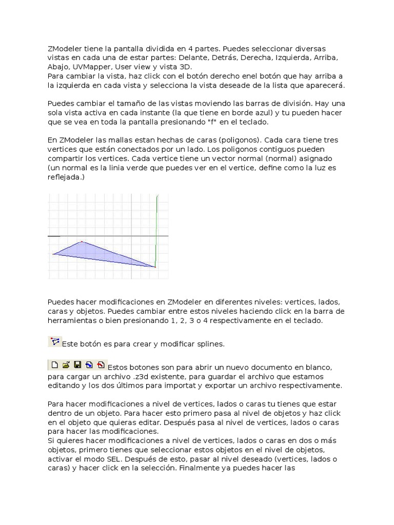Tutorial Basico Zmodeler | PDF | Archivo de computadora | Teclado