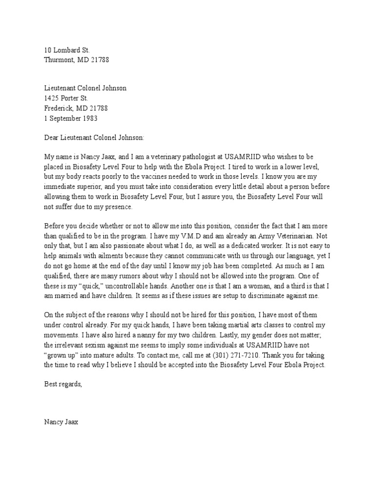 Writing Business Letter Samples