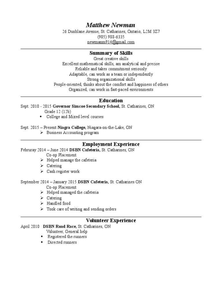 Matthew Resume | PDF | Career & Growth | Business