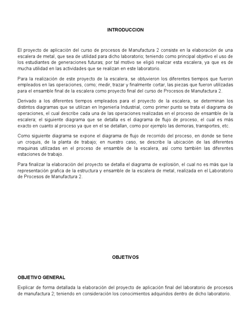 Proyecto de Procesos de Manufactura 2 | PDF | Laboratorios | Soldadura