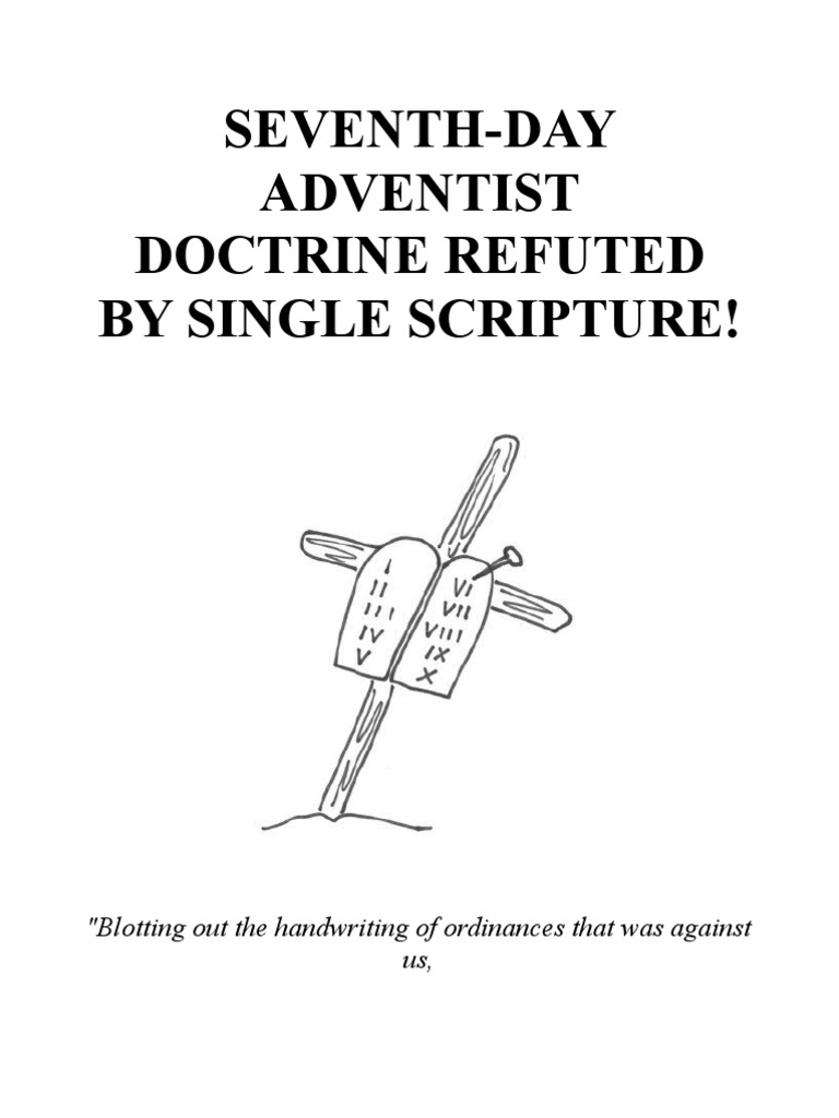Refuting Seventh-Day Adventist Doctrines | PDF | Biblical Sabbath ...